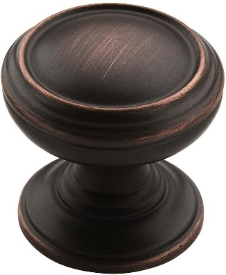 Revitalize 1-1/4-in Oil Rubbed Bronze Round Traditional Cabinet Knob